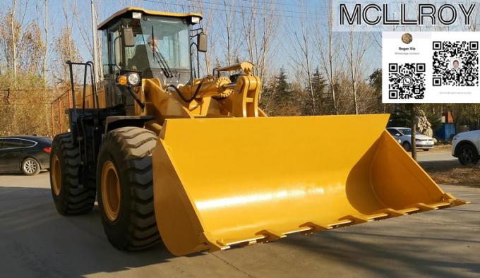5 Ton Heavy Duty Wheel Loader Front End With 3m3 Bucket 30 Degree ...