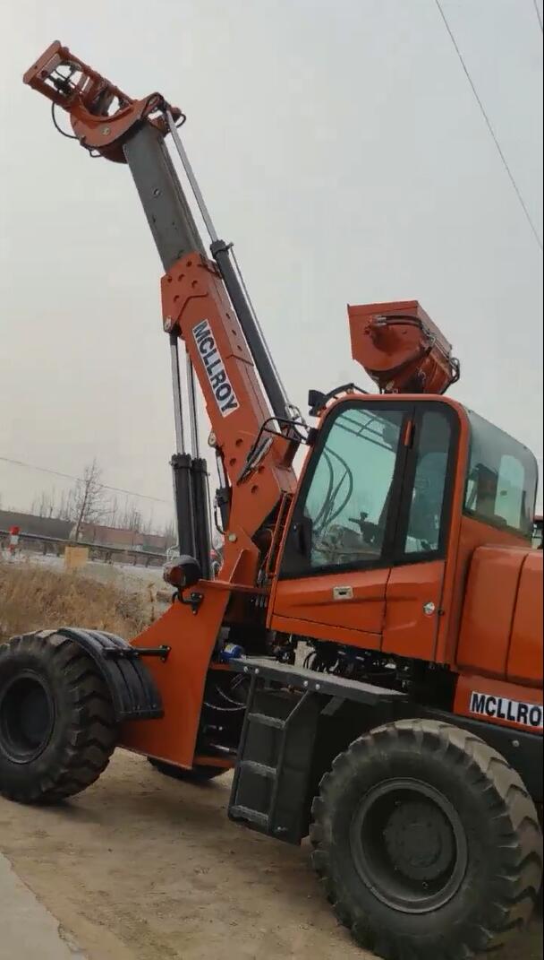 MC2500 2.5 Ton Rated Load Telescopic Front End Wheel Loader Powered By YUNNEI 4102 Turbocharged ...