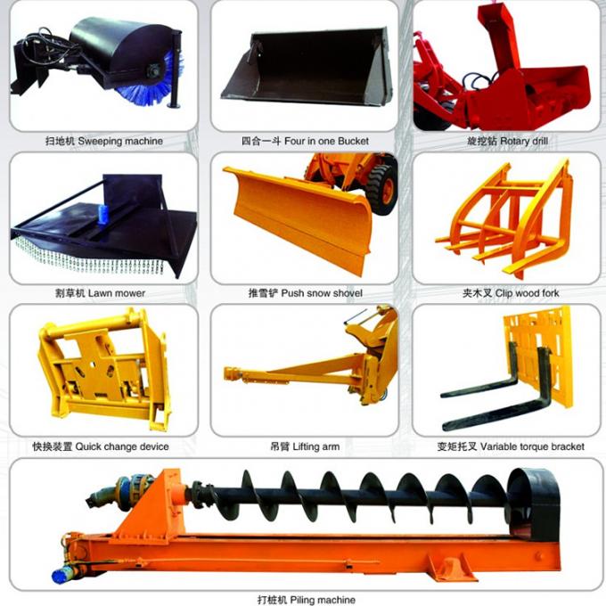 Middle hub Axle Compact Articulated Wheel Loader, 1670-20 Tire Wheeled ...