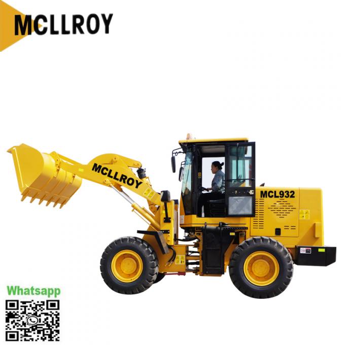 Agriculture Garden Wheel Loaders Compact 2 Ton With 1m3 Bucket Multipurpose