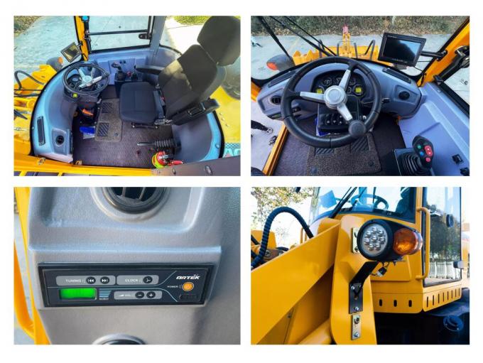 Industrial Small Wheel Loaders , Front End Shovel Loader With 3500mm ...