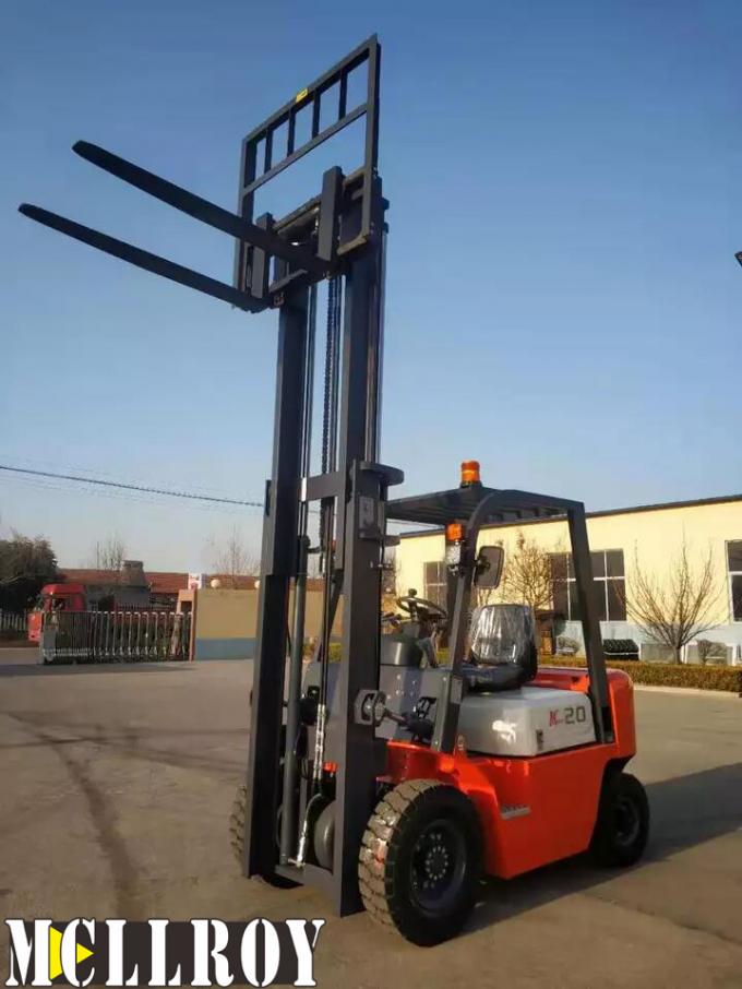 4WD Diesel Powered Forklift , 4 Wheel Drive Forklift With 2000kg ...