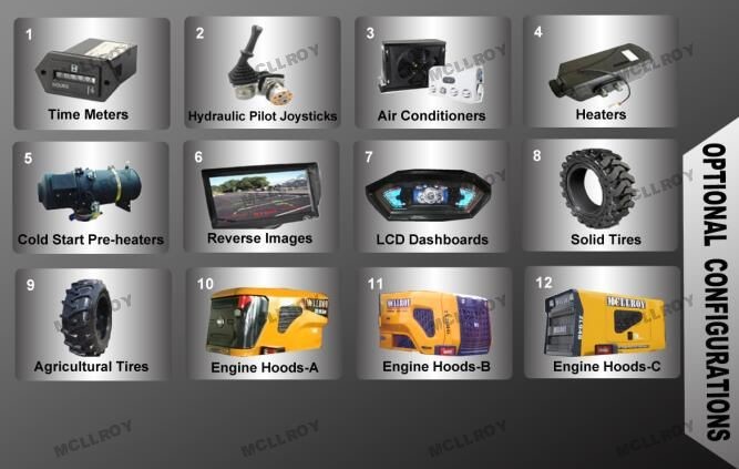 40 km/h Compact Loader Large Hub Reduction Air Brakes