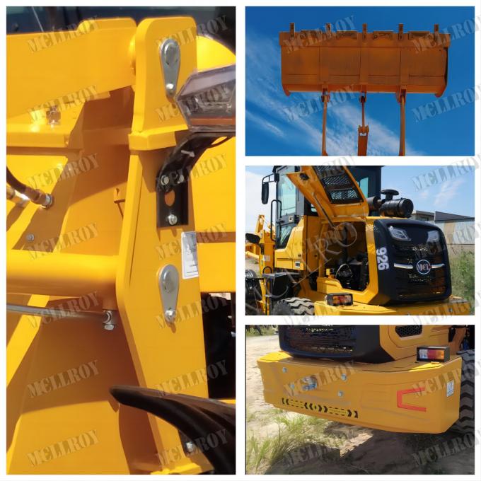 1.5 Ton Compact Articulated Wheel Loader For Transporting Large Scale ...